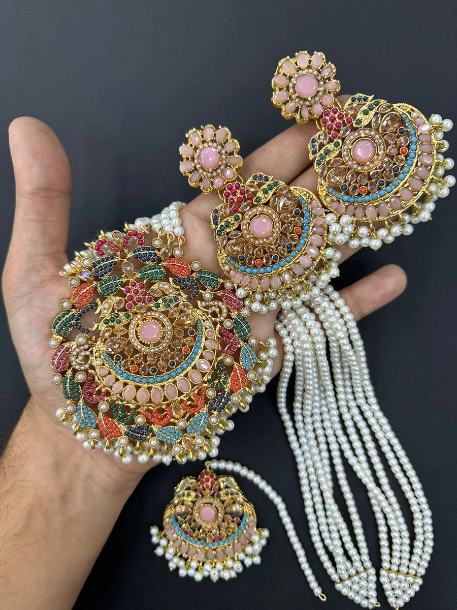 Floral Touch Multi Coloured Special Mala Sets – kohenoorofficial